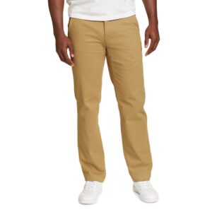 eddie bauer men's flex wrinkle-resistant sport chinos - classic, saddle, 36w x 32l