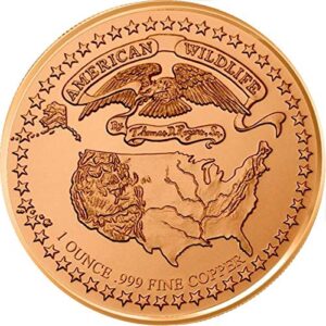 Jig Pro Shop American Wildlife Series 1 oz .999 Pure Copper Round/Challenge Coin (Largemouth Bass)