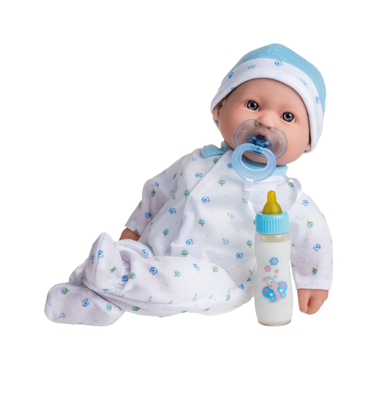 JC Toys, La Baby 16-inch Blue Washable Soft Body Boy Baby Doll with Accessories - For Children 12 Months and older, Designed by Berenguer