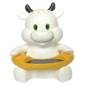 baby bath thermometer floating bathtub toy cow