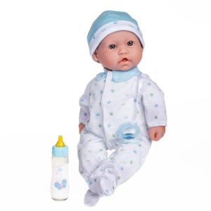 jc toys, la baby 16-inch blue washable soft body boy baby doll with accessories - for children 12 months and older, designed by berenguer