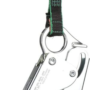 MSA 63013-00A V-TEC Personal Fall Limiter - 10' (3m), Single-Leg, AL36CL Snaphook Anchorage Connection, Steel Carabiner Harness Connection, Retractable Web Lanyard Clear