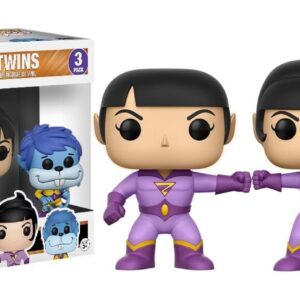 Funko - Wonder Twins-Zan, Jayna & Gleek 3Pack-Sdcc Summer Convention DC Comics Super Heroes Figurine, Multicoloured, 14613