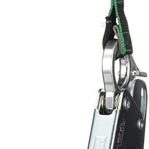 MSA 63013-00A V-TEC Personal Fall Limiter - 10' (3m), Single-Leg, AL36CL Snaphook Anchorage Connection, Steel Carabiner Harness Connection, Retractable Web Lanyard Clear