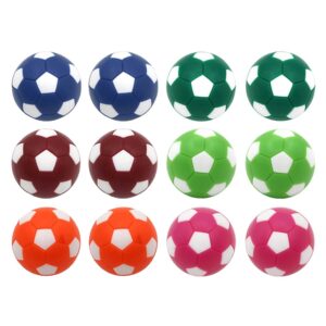 sunfung table soccer foosballs replacement balls mini multicolor 36mm official foosball 12 pack