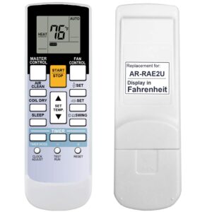 rcecaoshan replacement for fujitsu air conditioner remote control model number ar-rae2u works for asu12rls asu9rls