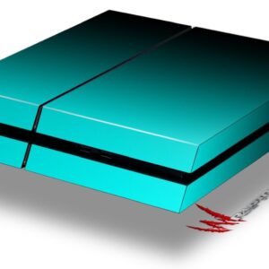 Smooth Fades Neon Teal Black - Decal Style Skin fits original PS4 Gaming Console