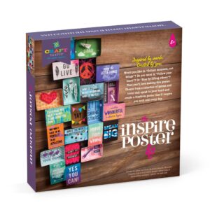 craft-tastic – inspire poster kit – design a one-of-a-kind freeform poster – ages 8+