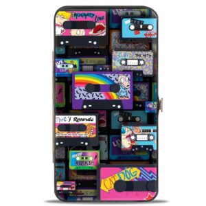 nick rewind womens buckle-down hinge - nick 90's rewind wallet, multicolor, 7 x 4 us