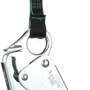 MSA 63013-00A V-TEC Personal Fall Limiter - 10' (3m), Single-Leg, AL36CL Snaphook Anchorage Connection, Steel Carabiner Harness Connection, Retractable Web Lanyard Clear