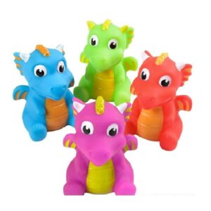 Dragon Squirts Set of 12 Playful Bathtub and Birthday Party Goody Bag Toys