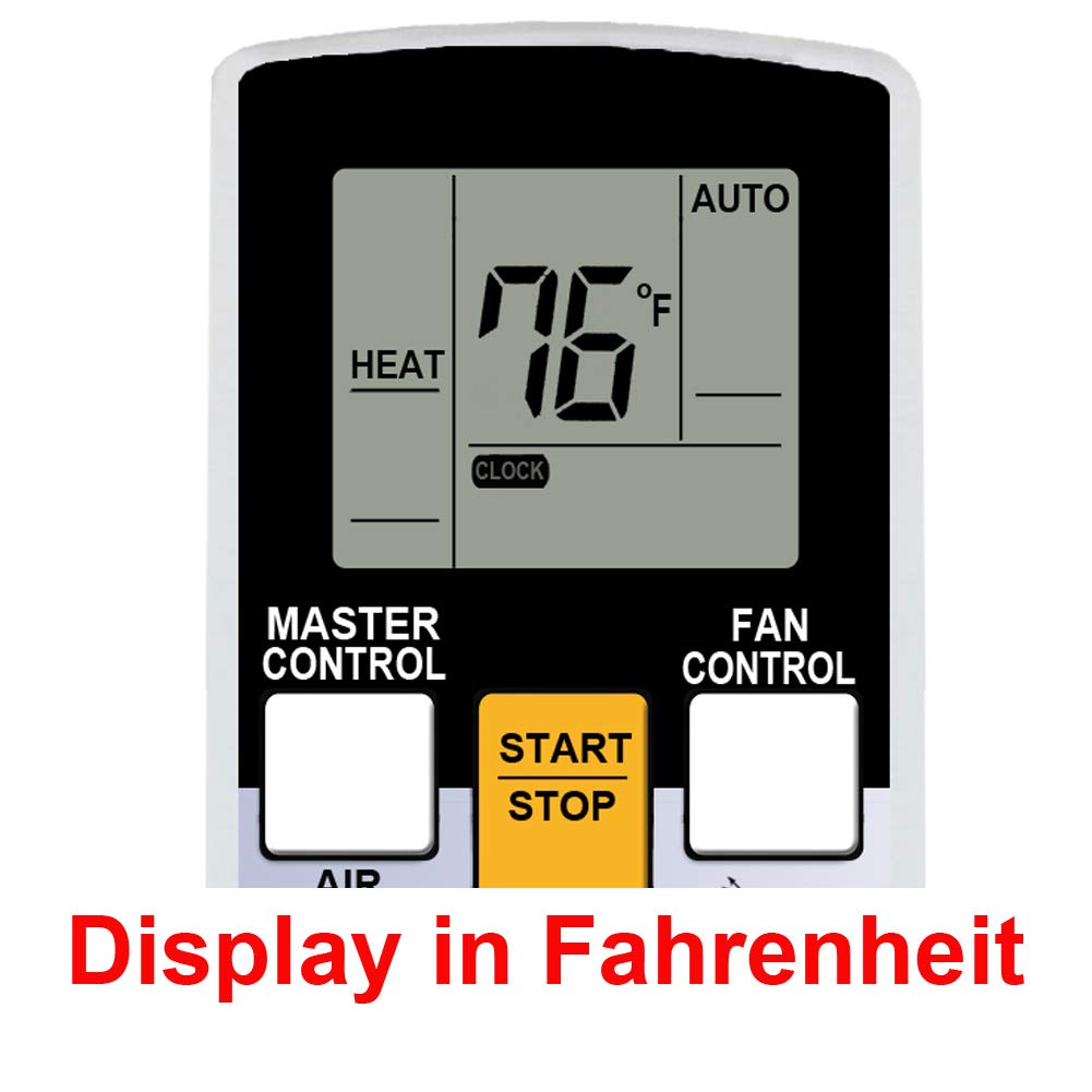 RCECAOSHAN Replacement for Fujitsu Air Conditioner Remote Control Model Number AR-RAE2U Works for ASU12RLS ASU9RLS