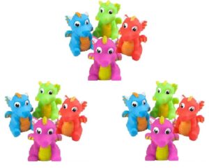 dragon squirts set of 12 playful bathtub and birthday party goody bag toys