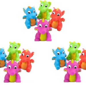 Dragon Squirts Set of 12 Playful Bathtub and Birthday Party Goody Bag Toys