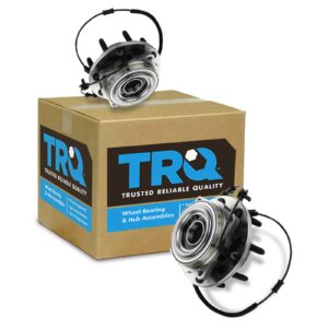 trq front wheel hub bearings assembly set compatible with 2011-2016 ford f-250 super duty f-350 super duty