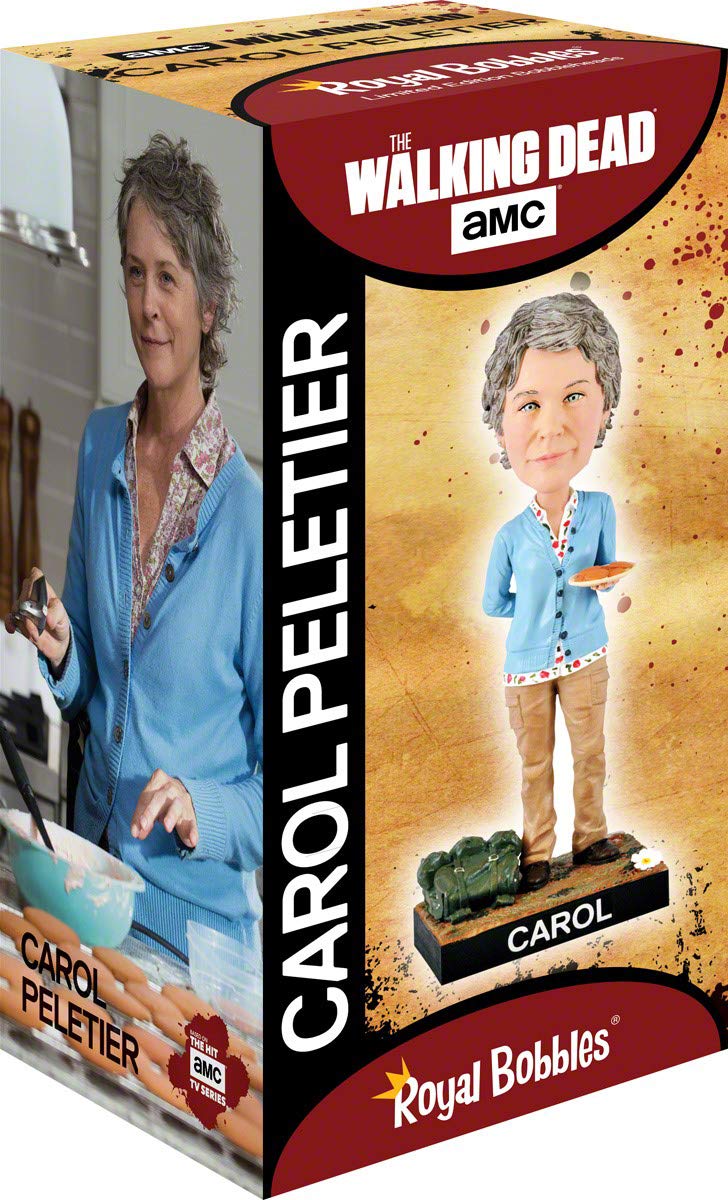 Royal Bobbles The Walking Dead Carol Peletier Bobblehead, Premium Polyresin Lifelike Figure, Unique Serial Number, Exquisite Detail