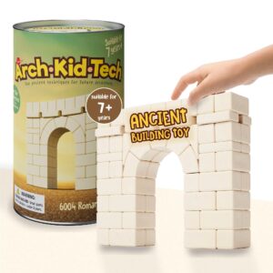 taksa toys ancient roman arch stem toys premium educational stackable building blocks, for kids ages 7 8 9 10+ years old, indoor architectural kit construction games, montessori children toys 69 pcs