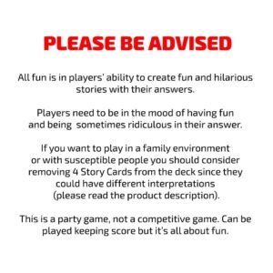 The Awkward Storyteller, Party Card Games for Adults Teens & Kids That Involves Everyone in Fun, Laughter, and Creative Story-Telling, for 4-11 Players, Ages 16+