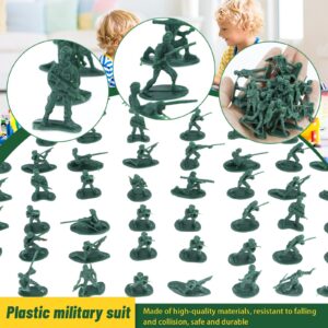 Etmact Deluxe Bag of Classic Toy Green Army Soldiers, Various Poses, 200 Count Toy Soldiers Toy Army Soldiers Green Toy Soldiers Action Figures Count Toy