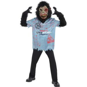 amscan zombie chimpanzee costume | kids | large | 1 pc.