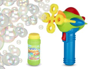 bamgo bubble blaster for kids (boys, girls) | toy bubble gun| non-toxic and leak resistant| outdoor games | bubble machine | bubbles for kids and toddlers | easter basket stuffers