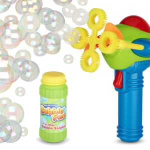 BAMGO Bubble Blaster for Kids (Boys, Girls) | Toy Bubble Gun| Non-Toxic and Leak Resistant| Outdoor Games | Bubble Machine | Bubbles for Kids and Toddlers | Easter Basket Stuffers