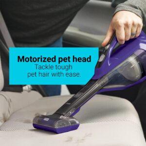 BLACK+DECKER dustbuster furbuster AdvancedClean Cordless Pet Handheld Vacuum, Home and Car Vacuum (HLVA325JP07)