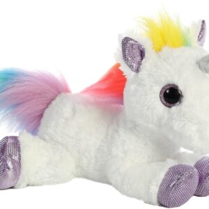 Aurora® Enchanting Sparkle Tales™ Rainbow Unicorn™ Stuffed Animal - Magical Adventures - Endless Play - White 12 Inches