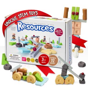 taksa toys educational building blocks for kids ages 3 4 5 6 7+ years old, reggio emilia stem toys, montessori toys for girls, boys unique preschool learning & stacking resources, gift pack 72 pcs