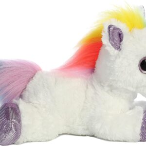 Aurora® Enchanting Sparkle Tales™ Rainbow Unicorn™ Stuffed Animal - Magical Adventures - Endless Play - White 12 Inches