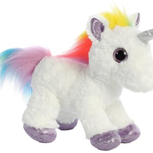 Aurora® Enchanting Sparkle Tales™ Rainbow Unicorn™ Stuffed Animal - Magical Adventures - Endless Play - White 12 Inches