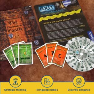 Exit: The Forbidden Castle | Exit: The Game - A Kosmos Game | Family-Friendly, Card-Based at-Home Escape Room Experience for 1 to 4 Players, Ages 12+