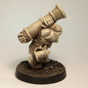 Stonehaven Miniatures Dwarf Cannoneer No Mustache Figure (for 28mm Scale Table Top War Games) - Made in US