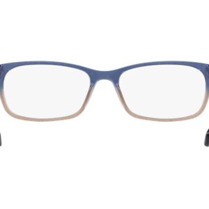 Coach HC6110 Prescription Eyewear Frames, Blue Beige Glitter Gradient/Demo Lens, 50 mm