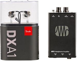 fender mxa1 bundle with dxa1 pro in-ear monitors & presonus hp2 headphone amplifier