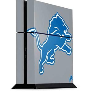 skinit decal gaming skin compatible with ps4 console - officially licensed nfl detroit lions large logo design