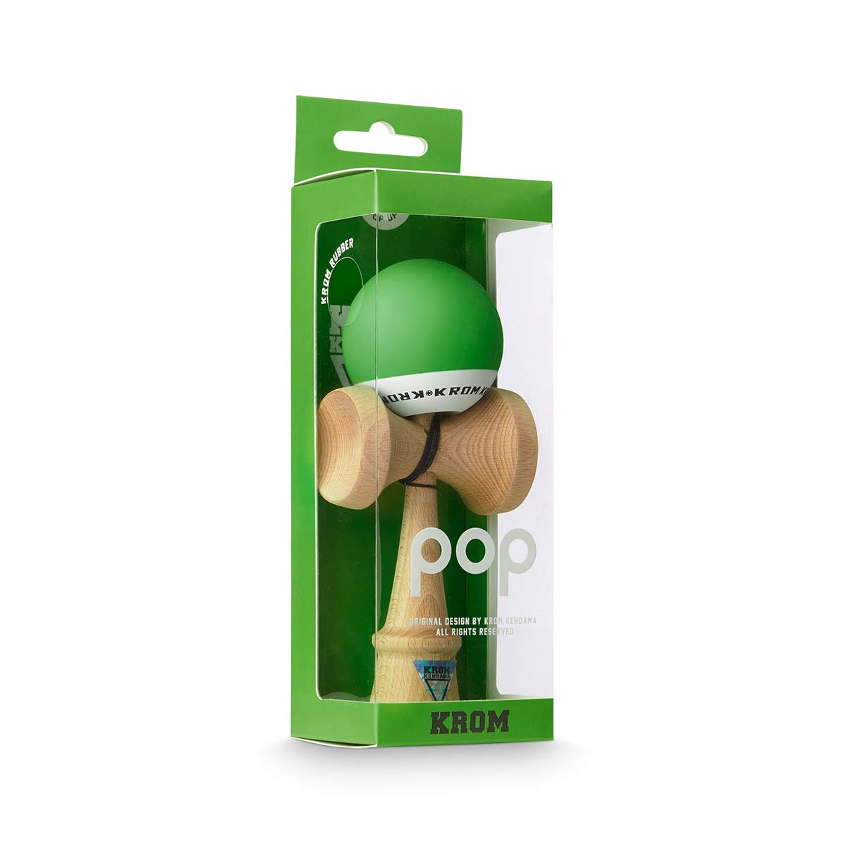 KROM Kendama POP Dark Green – Flawless Balance – Strong and Durable – Enhanced Cognitive Skills – Improved Balance, Reflexes, and Creativity – Kendama Model Pro Made For Beginners and Experts