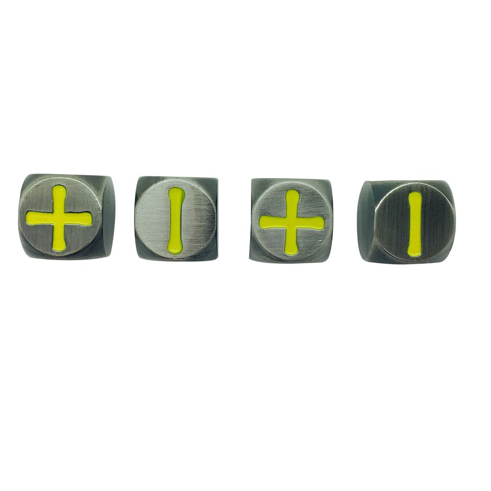 Official Fate & Fudge Systems Blacksmiths Anvil Dice by Norse Foundry – Pack of 4 Officially Licensed Dice Set