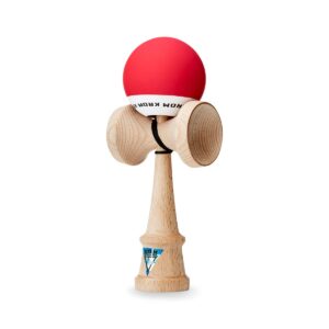 KROM Kendama POP Red – Flawless Balance – Strong and Durable – Enhanced Cognitive Skills – Improved Balance, Reflexes, and Creativity – Kendama Model Pro Made for Beginners and Experts