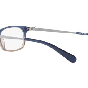 Coach HC6110 Prescription Eyewear Frames, Blue Beige Glitter Gradient/Demo Lens, 50 mm