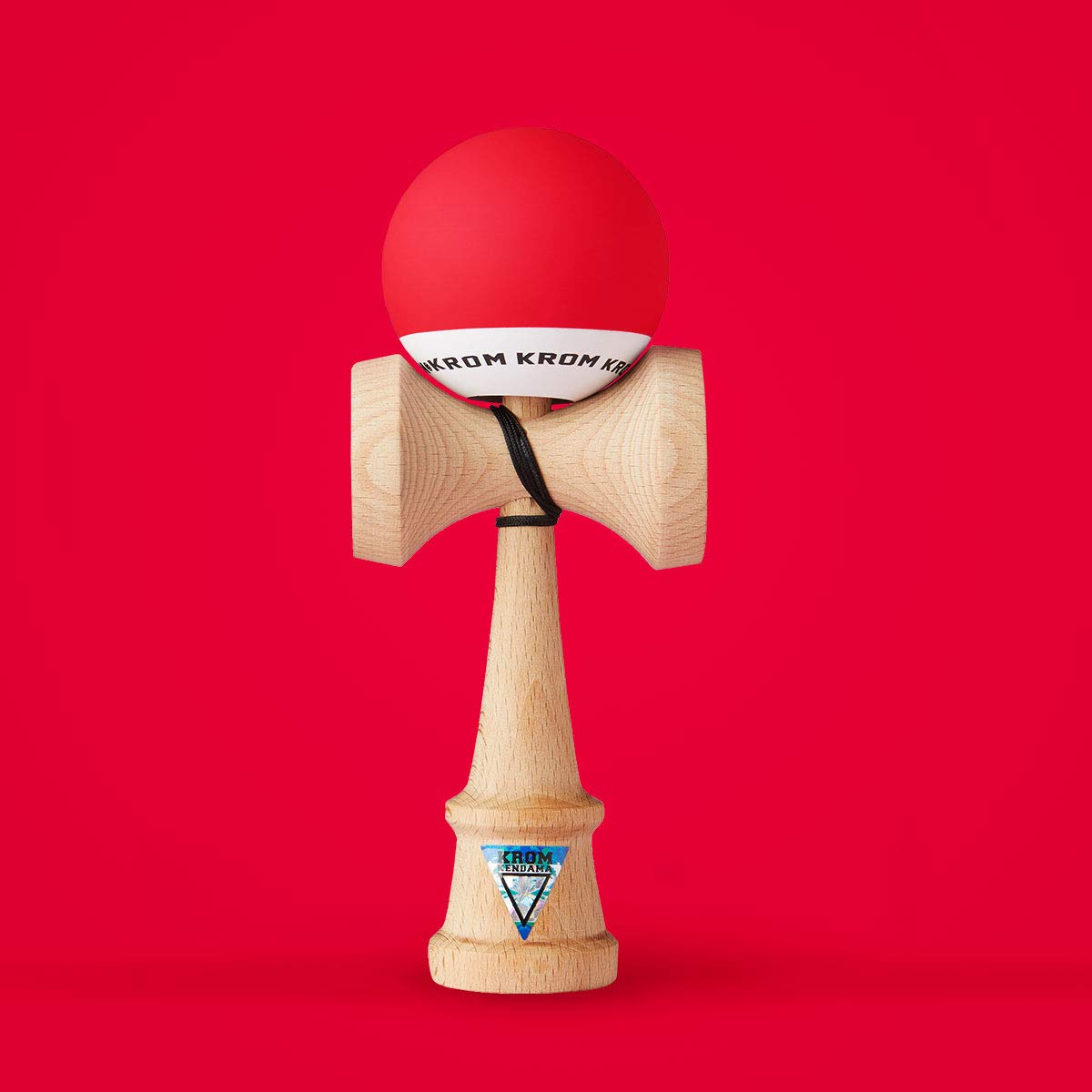 KROM Kendama POP Red – Flawless Balance – Strong and Durable – Enhanced Cognitive Skills – Improved Balance, Reflexes, and Creativity – Kendama Model Pro Made for Beginners and Experts