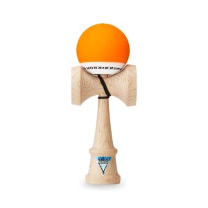 krom kendama pop orange – flawless balance – strong and durable – enhanced cognitive skills – improved balance, reflexes, and creativity – kendama model pro made for beginners and experts