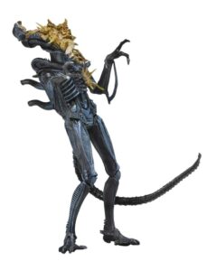 neca - aliens 7" scale action figure - series 12 xenomorph warrior blue (battle damaged)