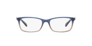 coach hc6110 prescription eyewear frames, blue beige glitter gradient/demo lens, 50 mm