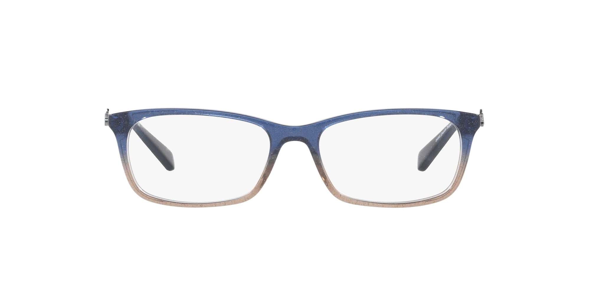 Coach HC6110 Prescription Eyewear Frames, Blue Beige Glitter Gradient/Demo Lens, 50 mm