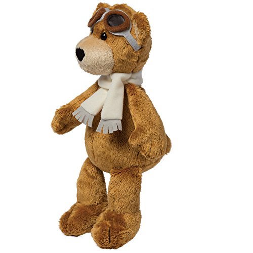 Manhattan Toy Aviator Teddy Bear 12" Stuffed Animal Plush with Soft Goggles and Scarf