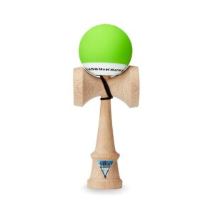 krom kendama pop lime green – flawless balance – strong and durable – enhanced cognitive skills – improved balance, reflexes, and creativity – kendama model pro made for beginners and experts