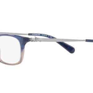 Coach HC6110 Prescription Eyewear Frames, Blue Beige Glitter Gradient/Demo Lens, 50 mm