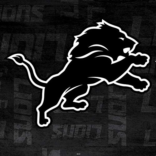 Skinit Decal Gaming Skin Compatible with PS4 Slim Bundle - Officially Licensed NFL Detroit Lions Black & White Design