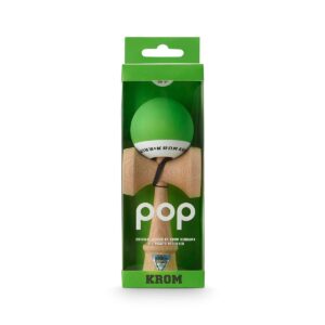 KROM Kendama POP Dark Green – Flawless Balance – Strong and Durable – Enhanced Cognitive Skills – Improved Balance, Reflexes, and Creativity – Kendama Model Pro Made For Beginners and Experts